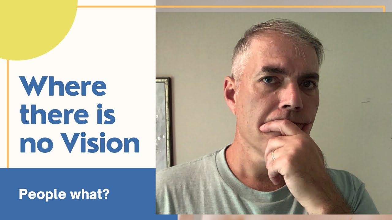 People do what because of Lack of Vision? - YouTube