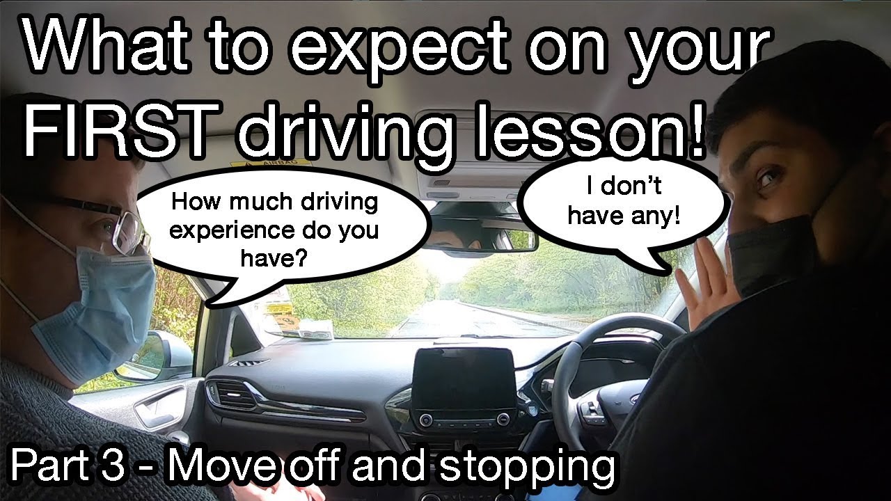 Your FIRST UK Driving Lesson - Move off and stopping, clutch control ...
