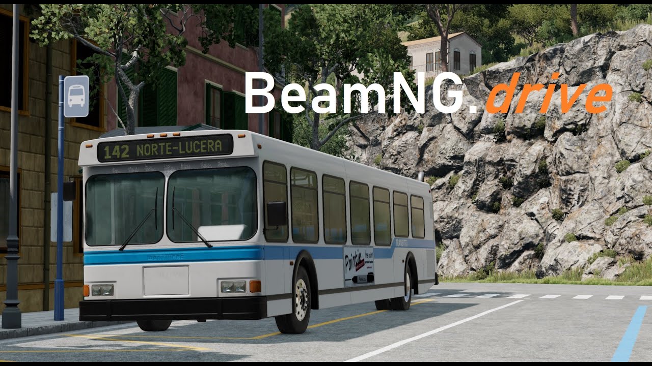 BeamNG.drive - 1st Person Bus Driving in Italy with Traffic. - YouTube