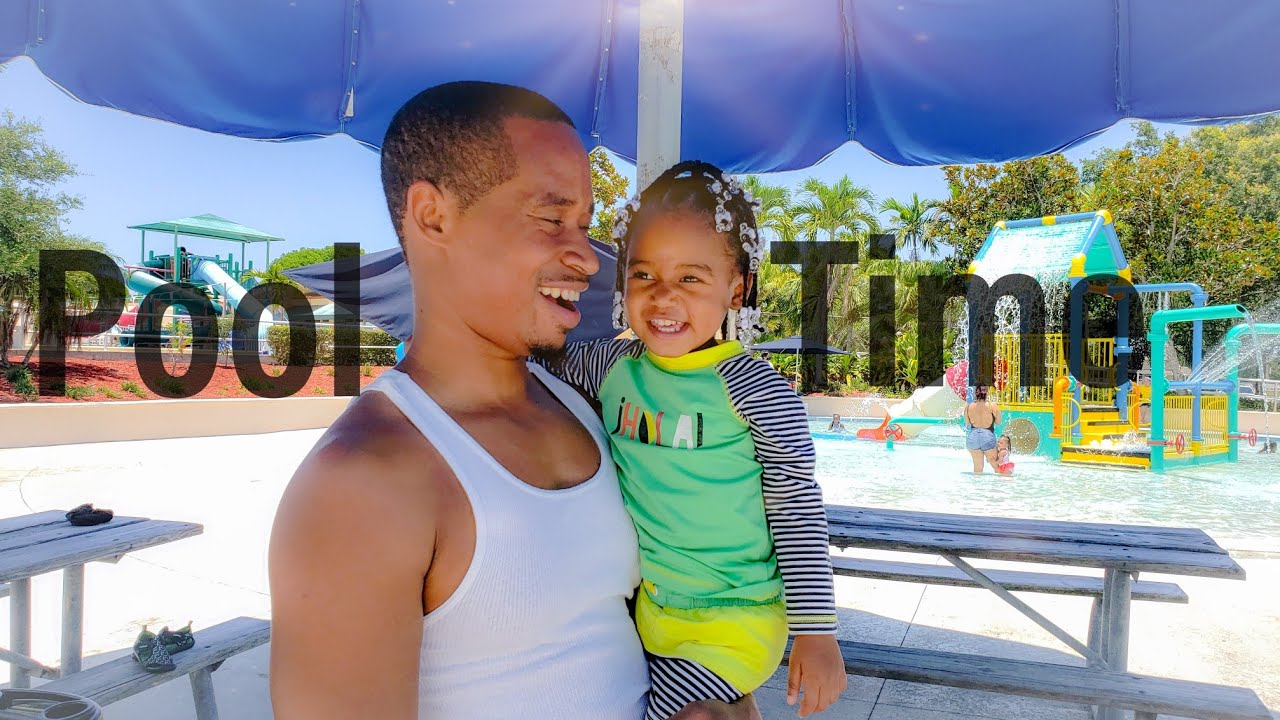 Aj goes to the pool - YouTube