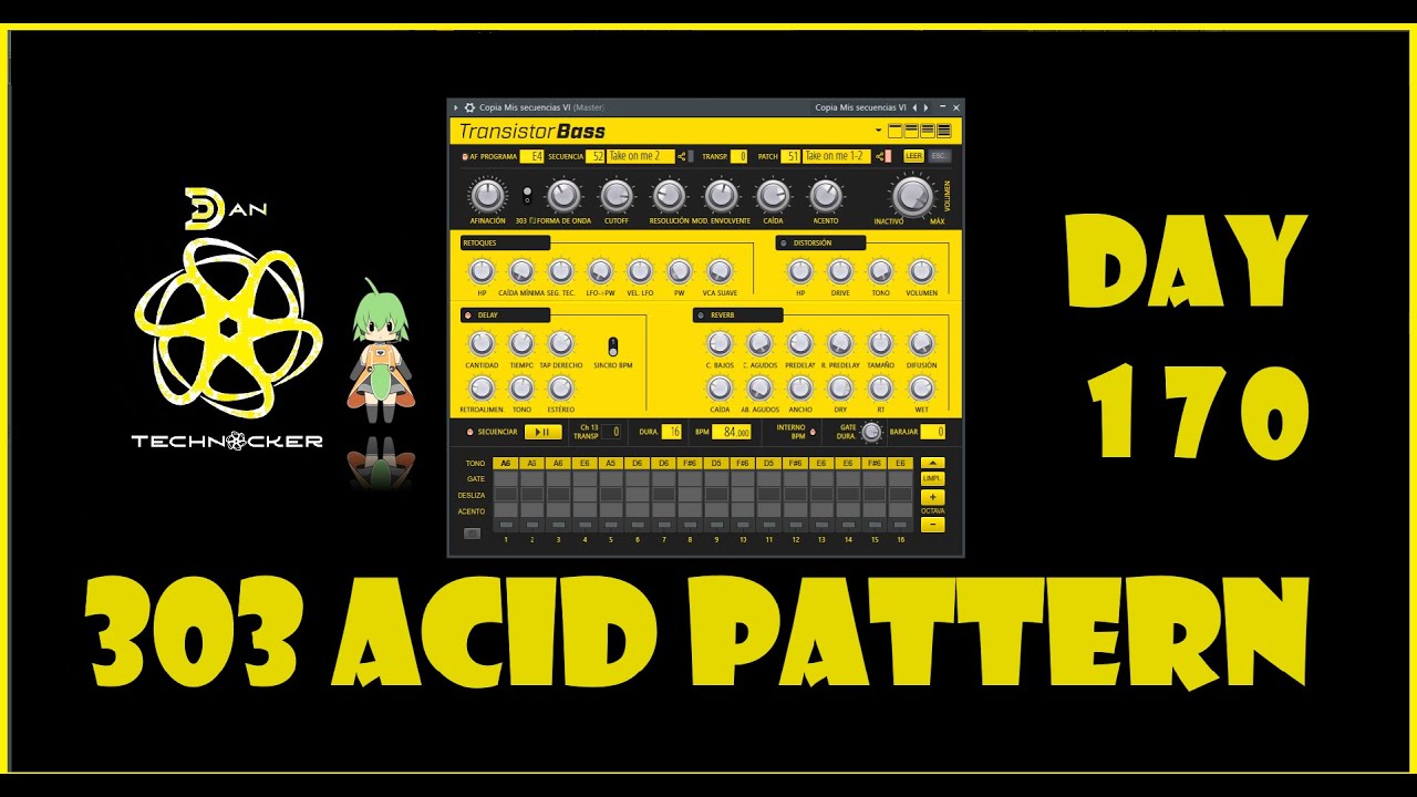 303 Melodic Acid pattern Day 170 #FlStudio24 #techno #melodictechno # ...
