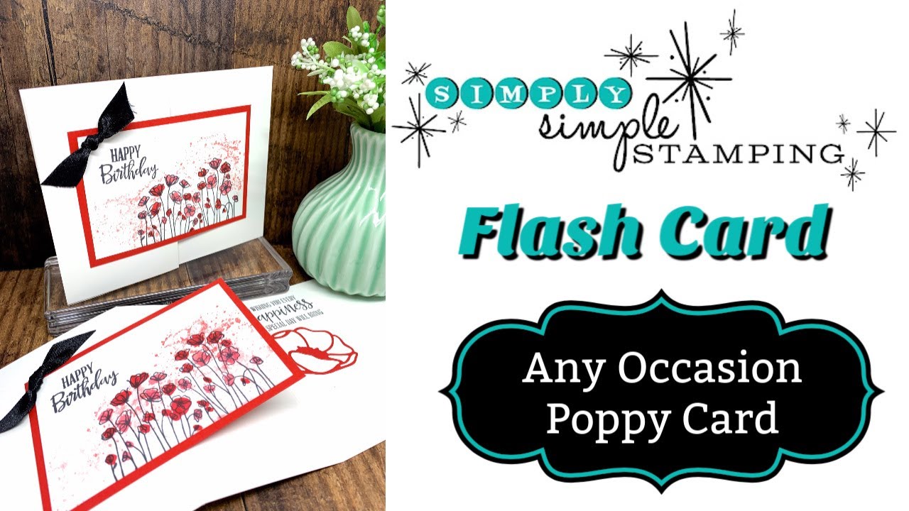 A Poppy Fun Fold Card You'll Love to Learn How to Make | Flash Card ...