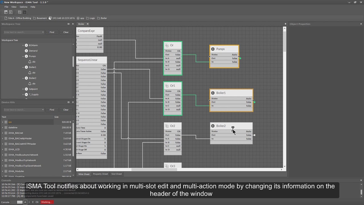 iSMA Tool 13 Multi slot edition and multi action on the Object ...