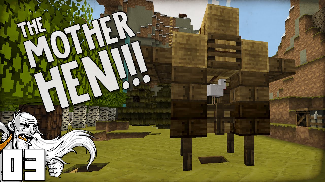"THE MOTHER HEN!!!" Minecraft Vanilla Survival Part 3 - YouTube