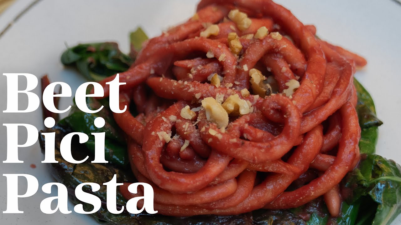 *Quick & Easy* Rustic PICI PASTA in a Tuscan Roasted Beet Sauce! *VEGAN ...
