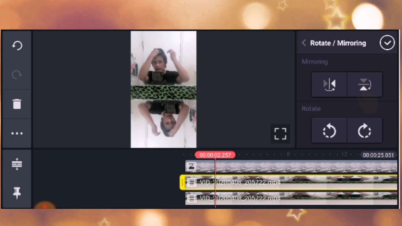 Tutorial How To Make Mirror Reflection In Kinemaster Youtube
