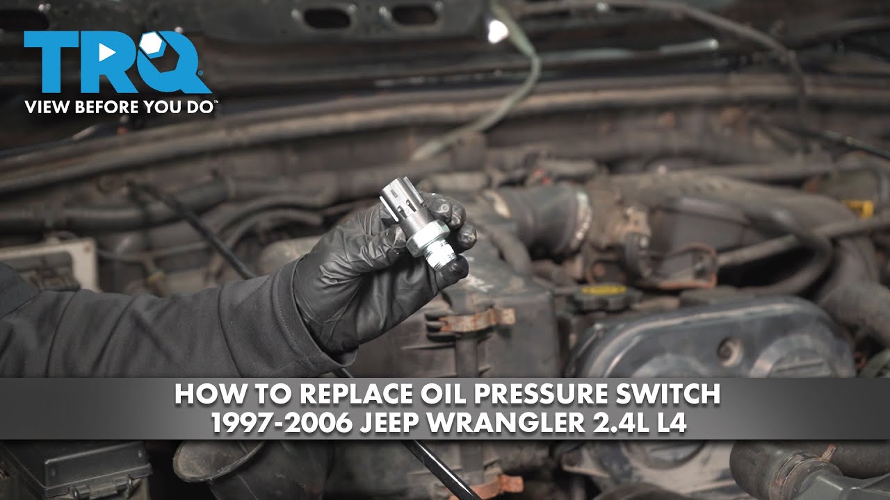 How to Replace Oil Pressure Switch 1997-2006 Jeep Wrangler 2.4L L4 ...