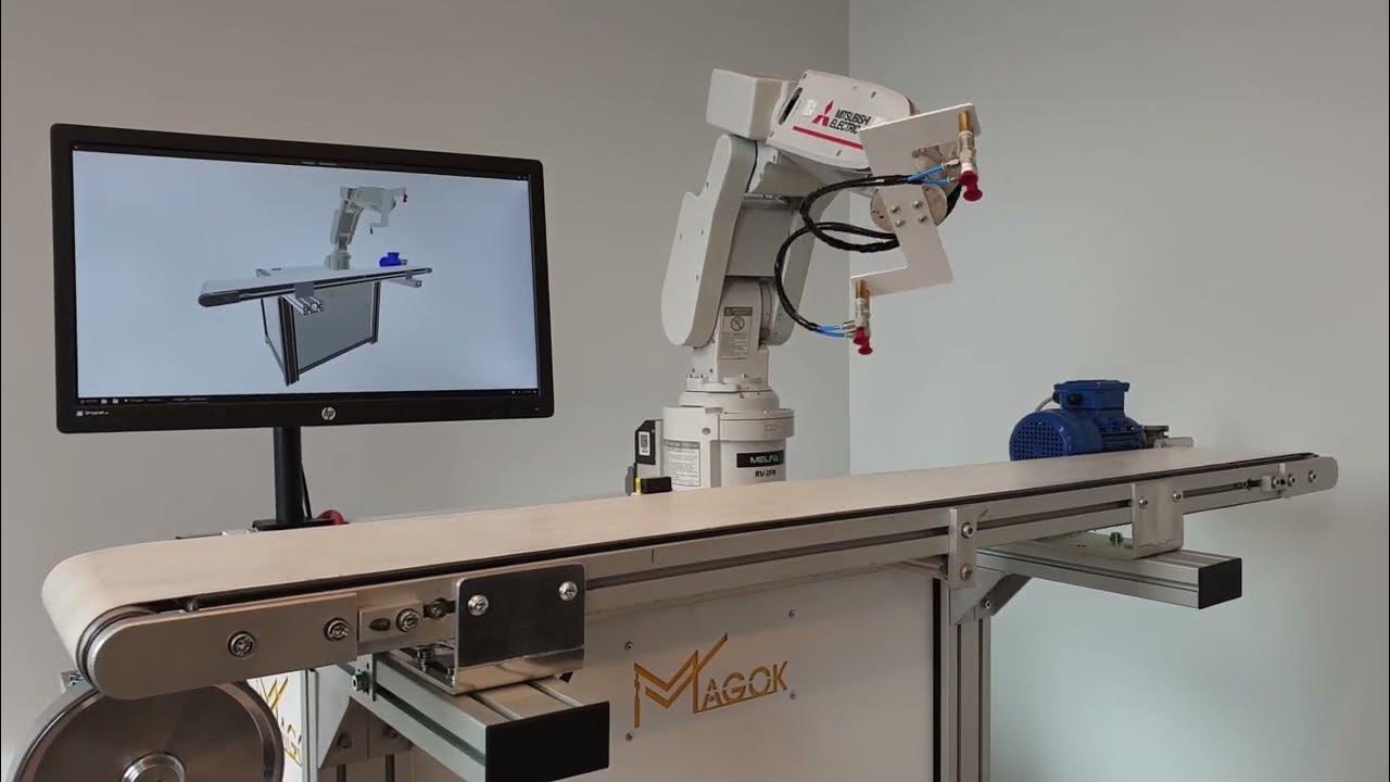 Digital twin robotics - react - electron - node - blender - YouTube