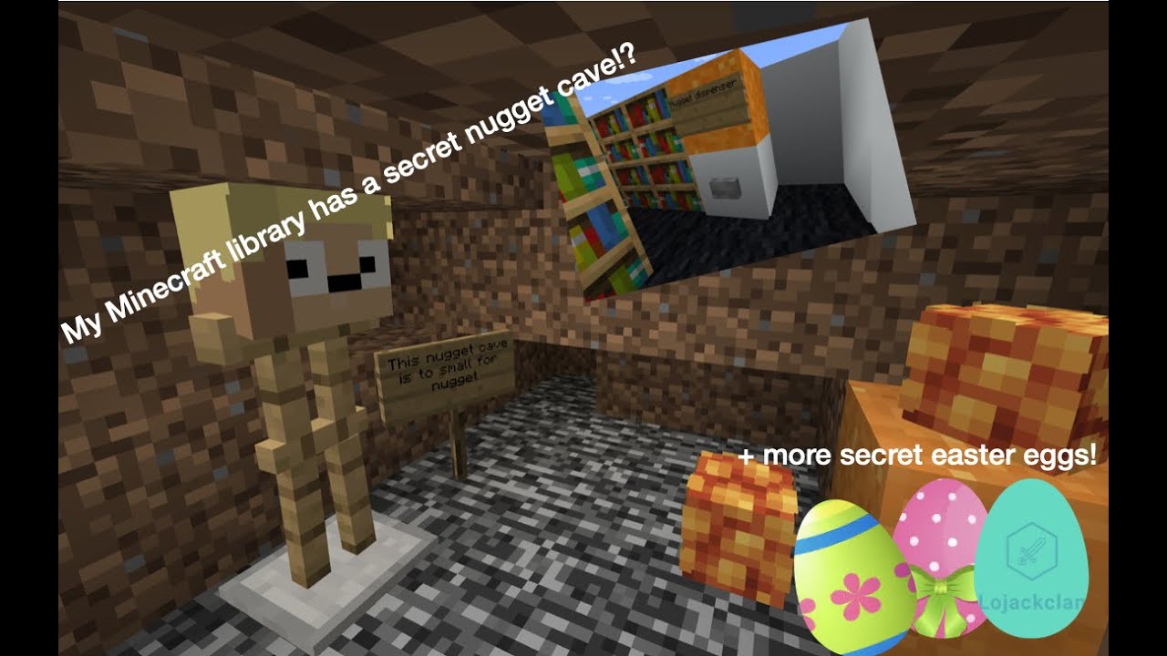 I built a Minecraft library for school... AND IT HAD A SECRET NUGGET ...