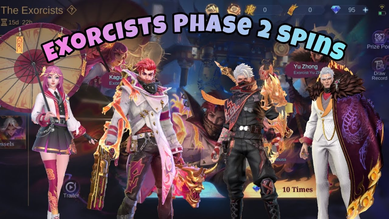 The Exorcists Phase 2 Spins using 100 Diamonds 💎| MLBB - YouTube