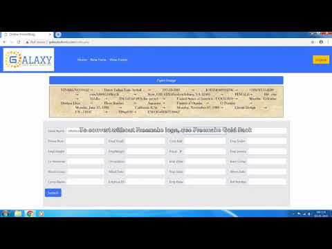 ONLINE FORM FILLING DEMO - YouTube