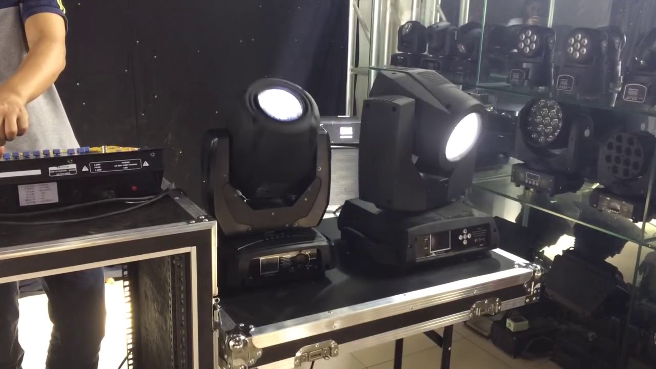 Compact mini Beam 7R 230W moving head stage lighting - YouTube
