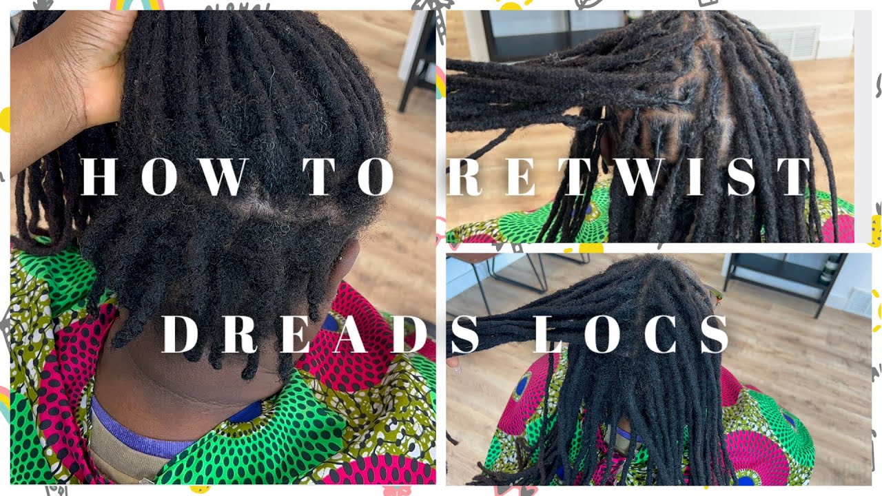HOW TO RETWIST LOCS ( comment faire les locs) - YouTube