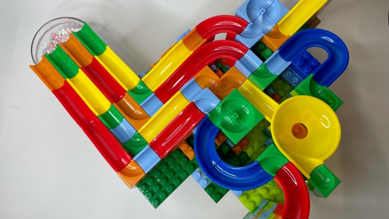 Colourful marbles, Marble Run easy fun - YouTube