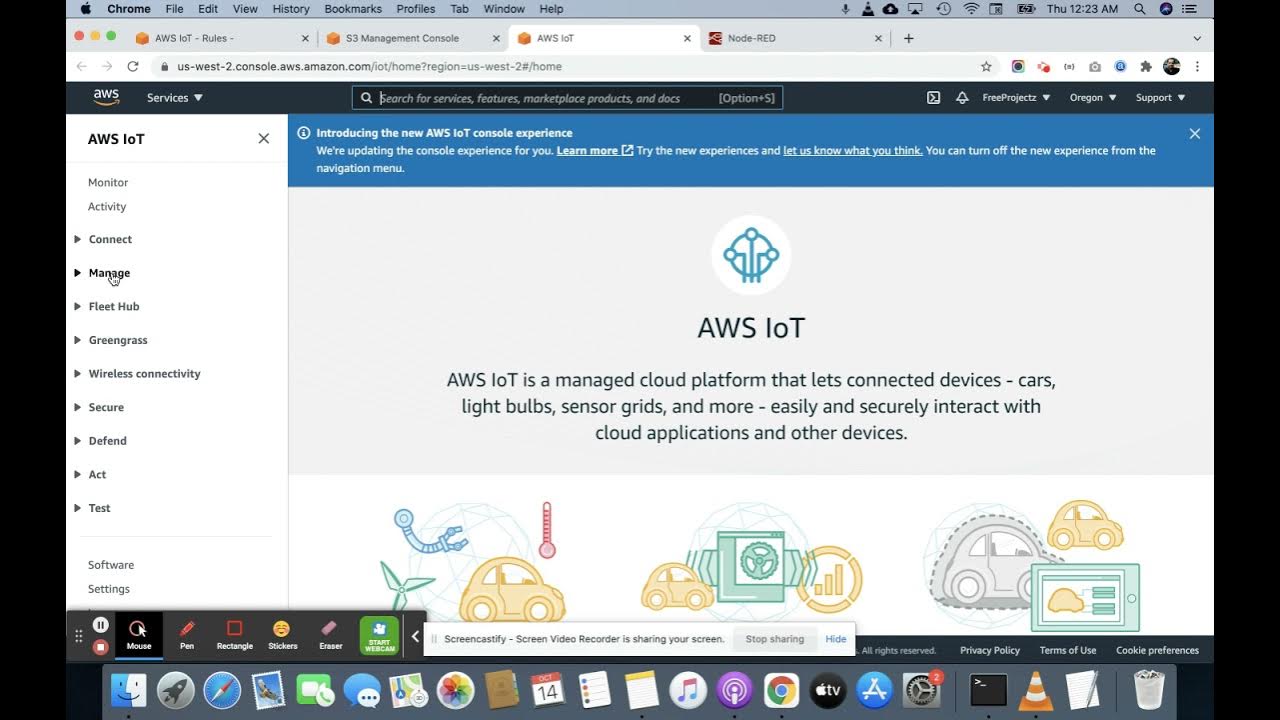 NodeRed Tutorial 4 -AWS IoT Core MQTT Message Save to S3 Bucket - YouTube