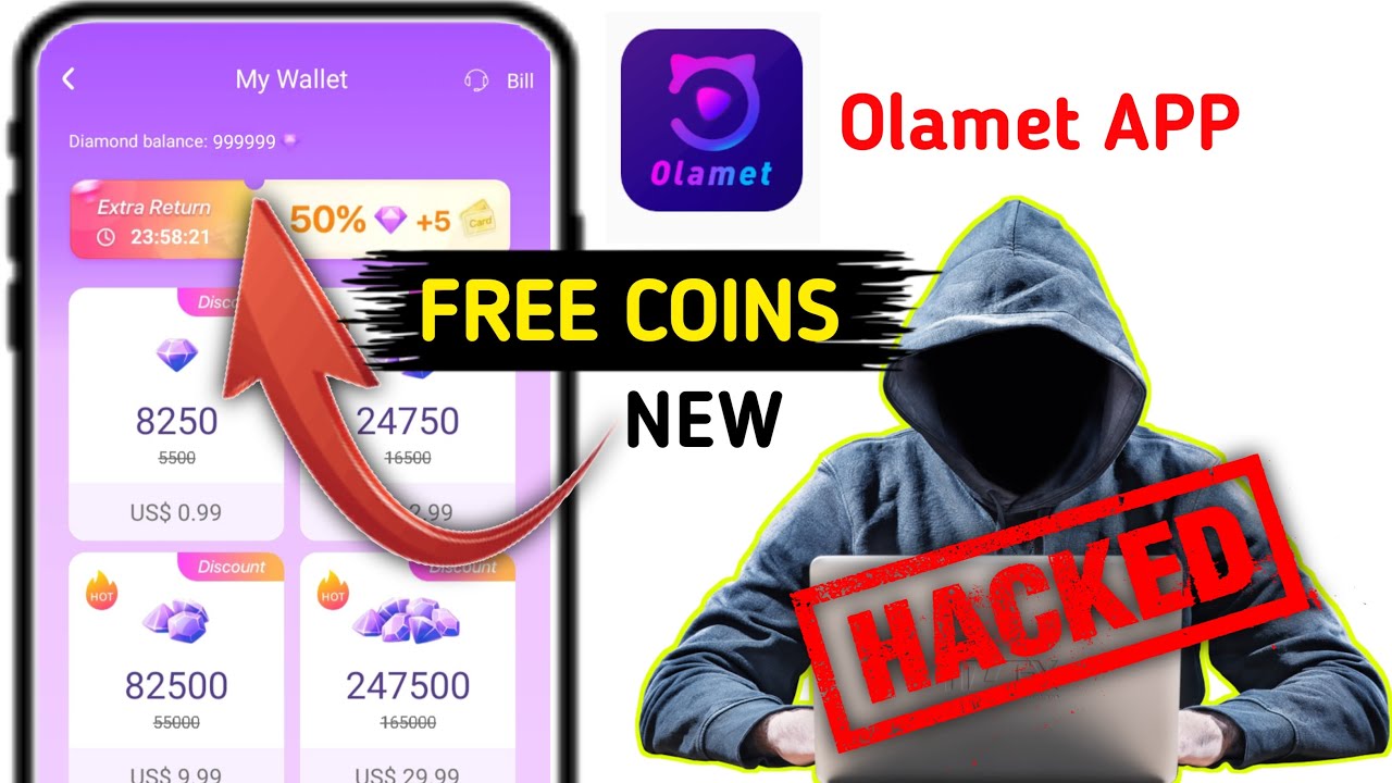 💎 999,999 FREE olamet unlimited diamonds - Olamet app free coins ...