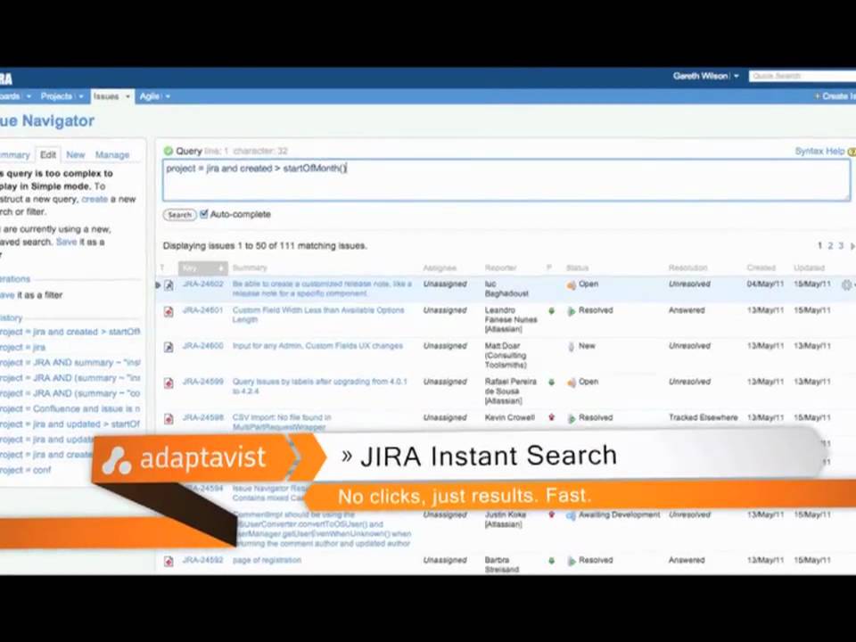 JIRA Instant Search - Codegeist Entry - YouTube