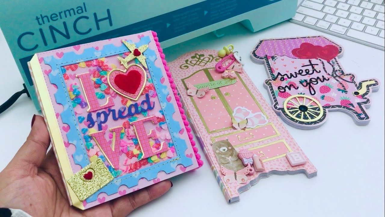 DIY Notebooks & Notepads | Thermal Cinch Tutorial | Using ScrapDiva ...