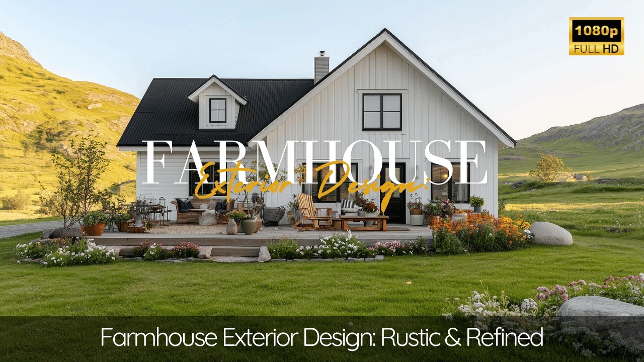 Farmhouse Exterior Design: Rustic & Refined - YouTube