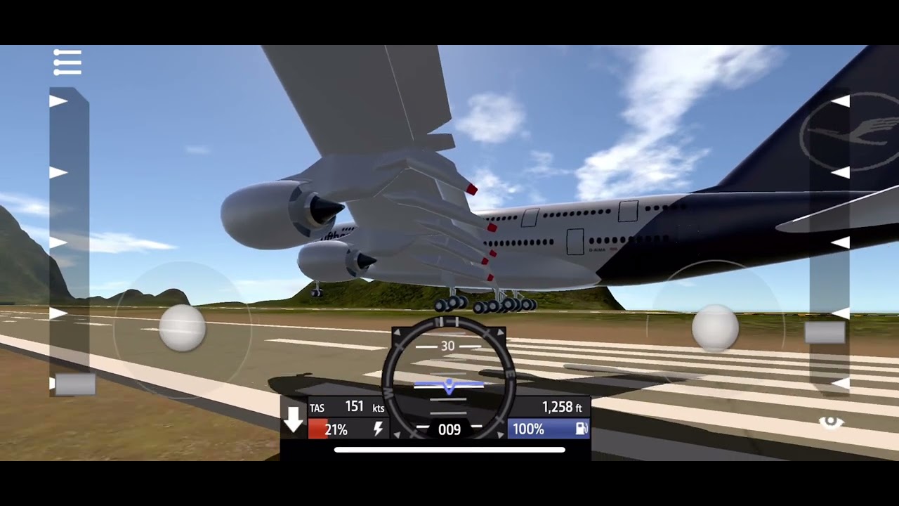 (Weekly dose of SimplePlanes) Lufthansa Airbus A380 landing. - YouTube