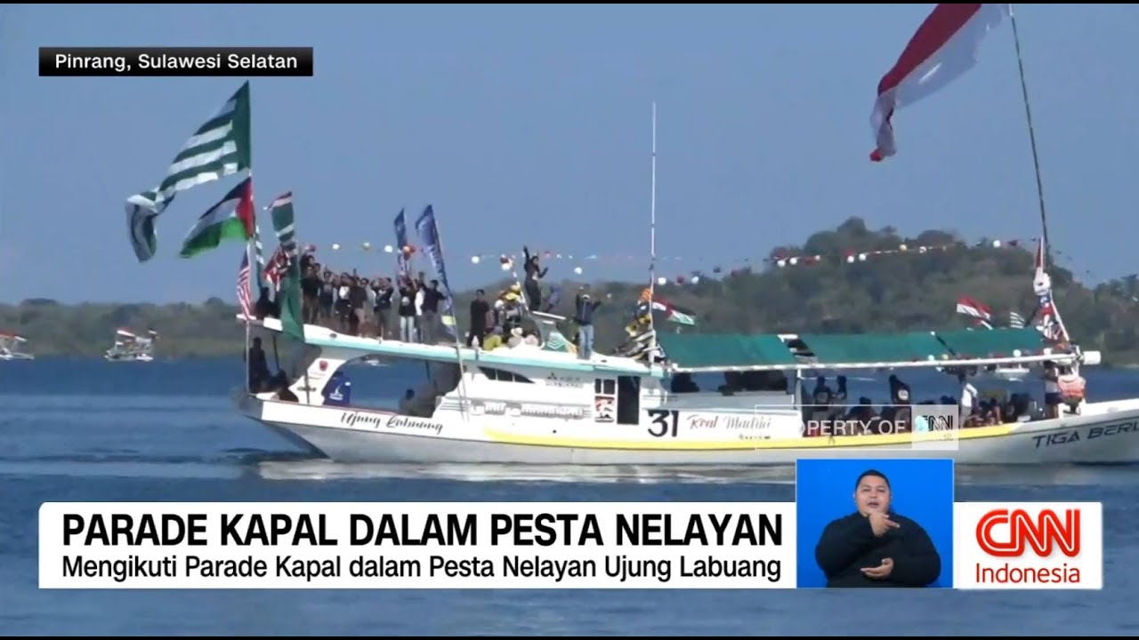 Hasil Laut Melimpah, Nelayan di Pinrang Gelar Parade Kapal - YouTube