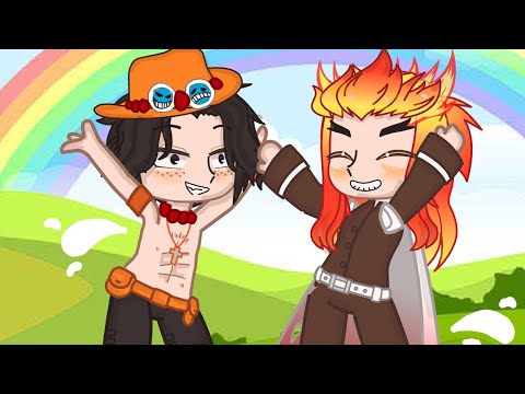 Rengoku meets his twin || Rengoku X Ace ️ ️ #gacha - YouTube