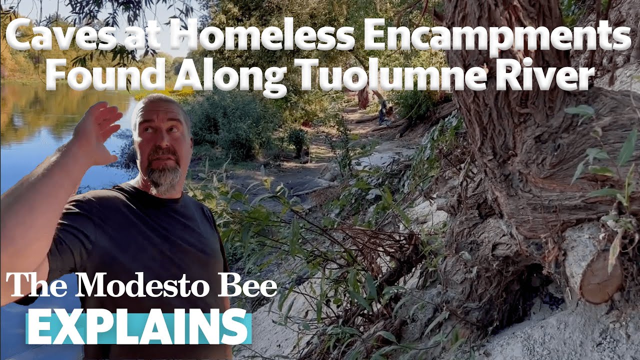 WATCH: Caves at Homeless Encampments Found Along Tuolumne River - YouTube