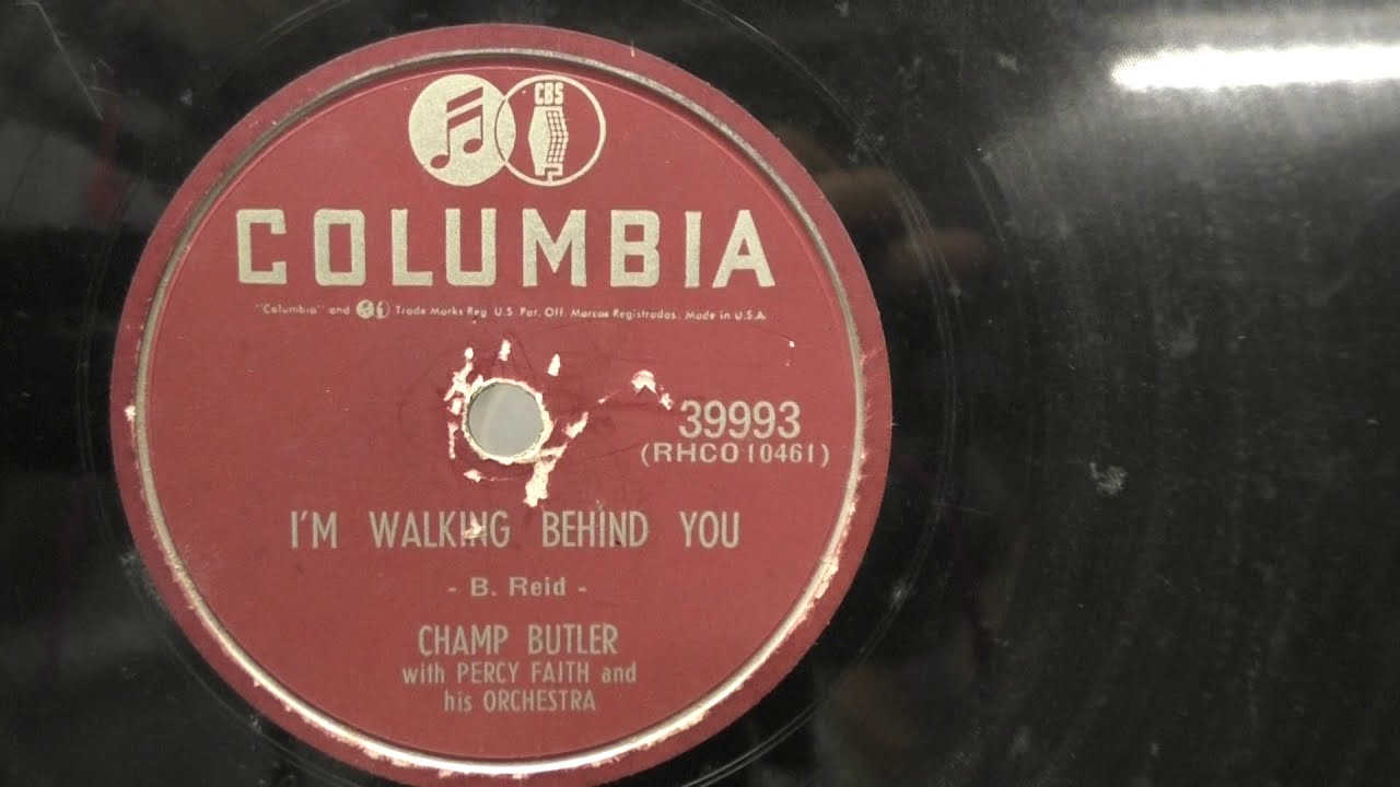 Champ Butler: I'm walking behind you. (1953). - YouTube