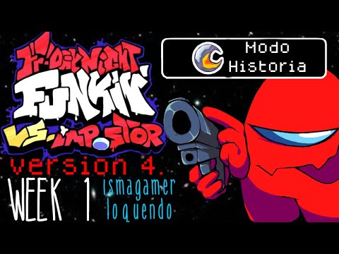 Gameplay Among Us v4 vs fnf week 1 Among Us rojo, Loquendo - YouTube