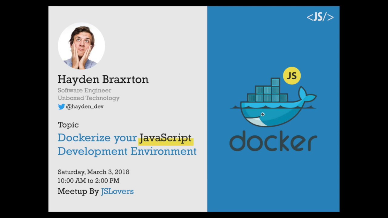Docker for JavaScript Developers - YouTube