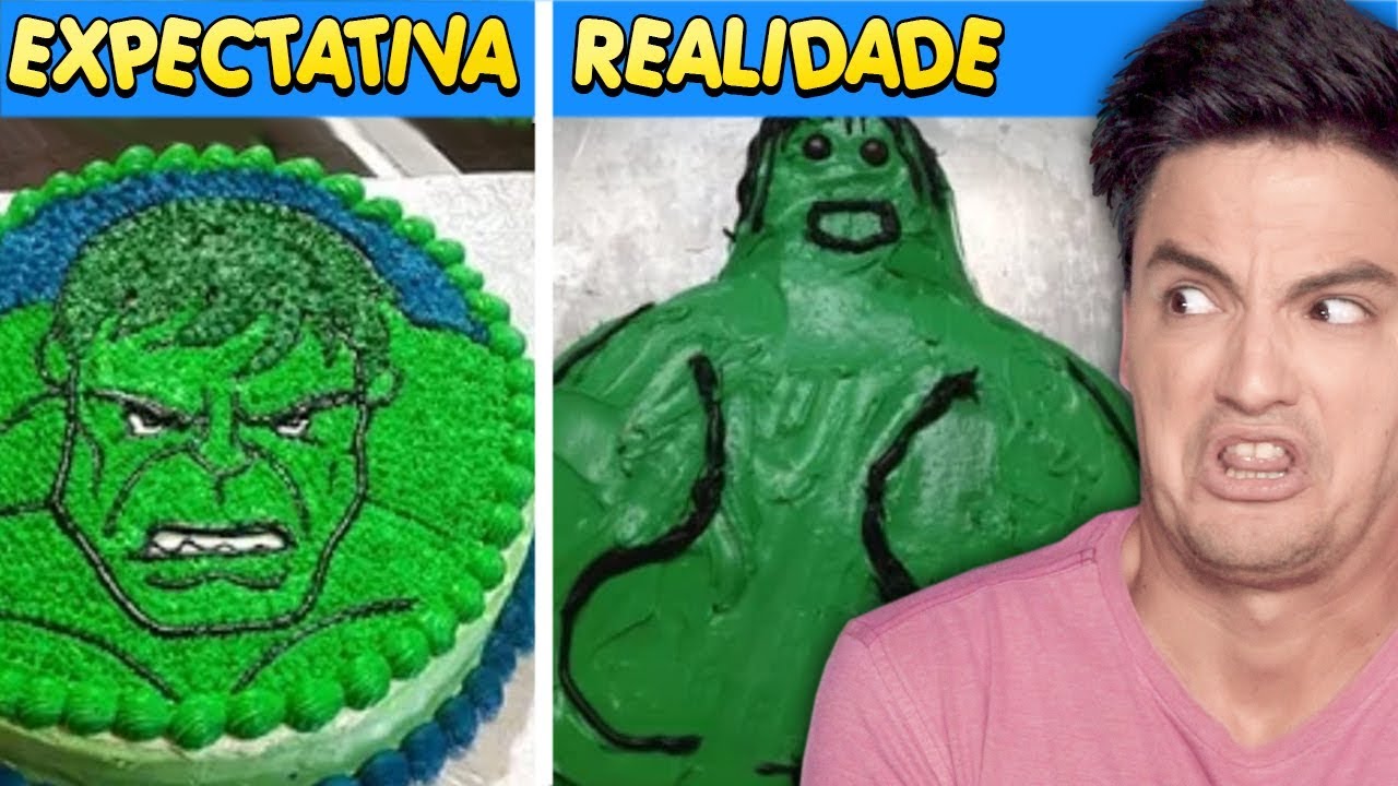 BOLOS QUE DERAM MUITO ERRADO! Impossível Não Rir [+10] - YouTube