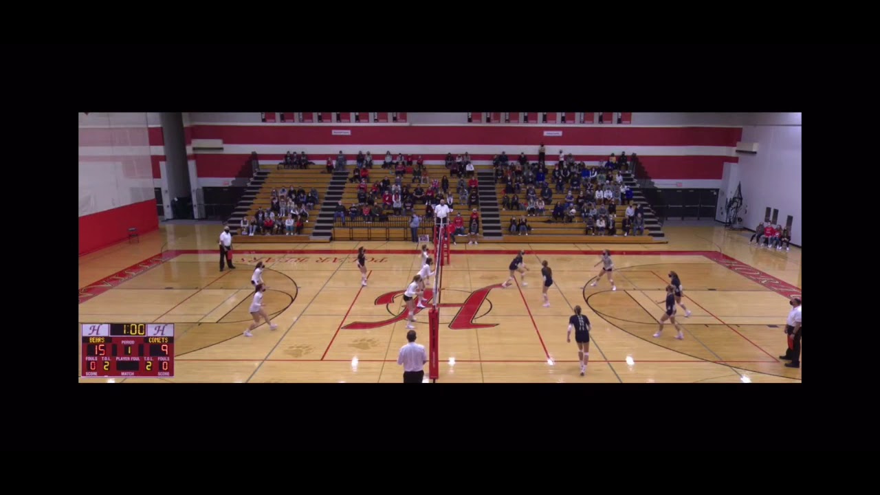 Molly Rohde 2023 Middle blocker varsity game highlights white jersey ...