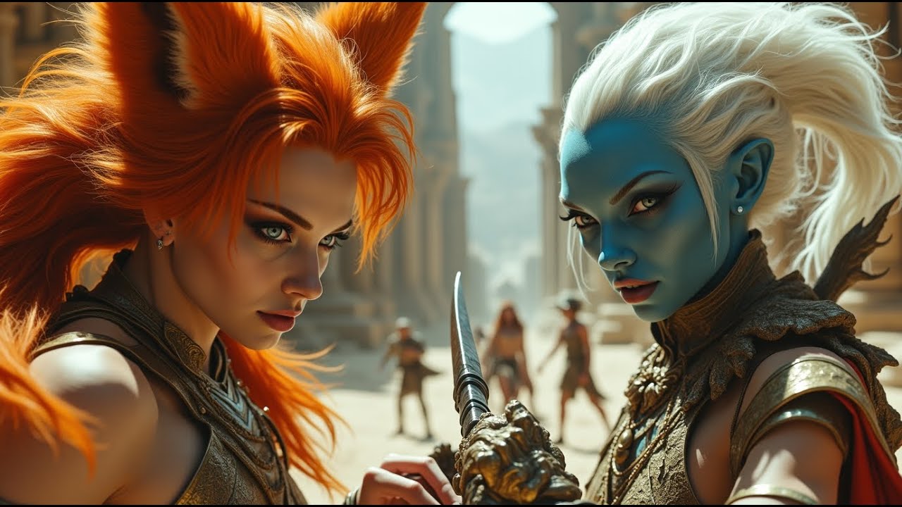 Vulpine Battles Alien Beauty For Wounded Human Soldier As Prize in an ...