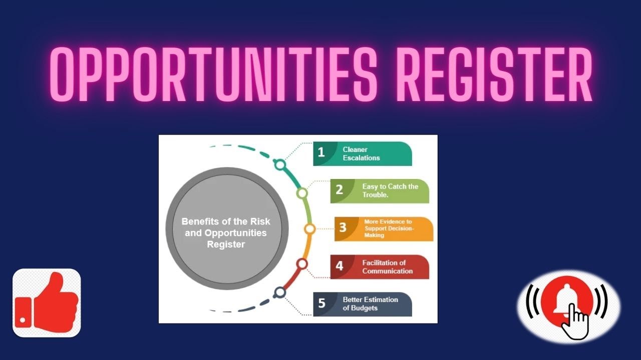 Opportunities Register #safetyfirst - YouTube