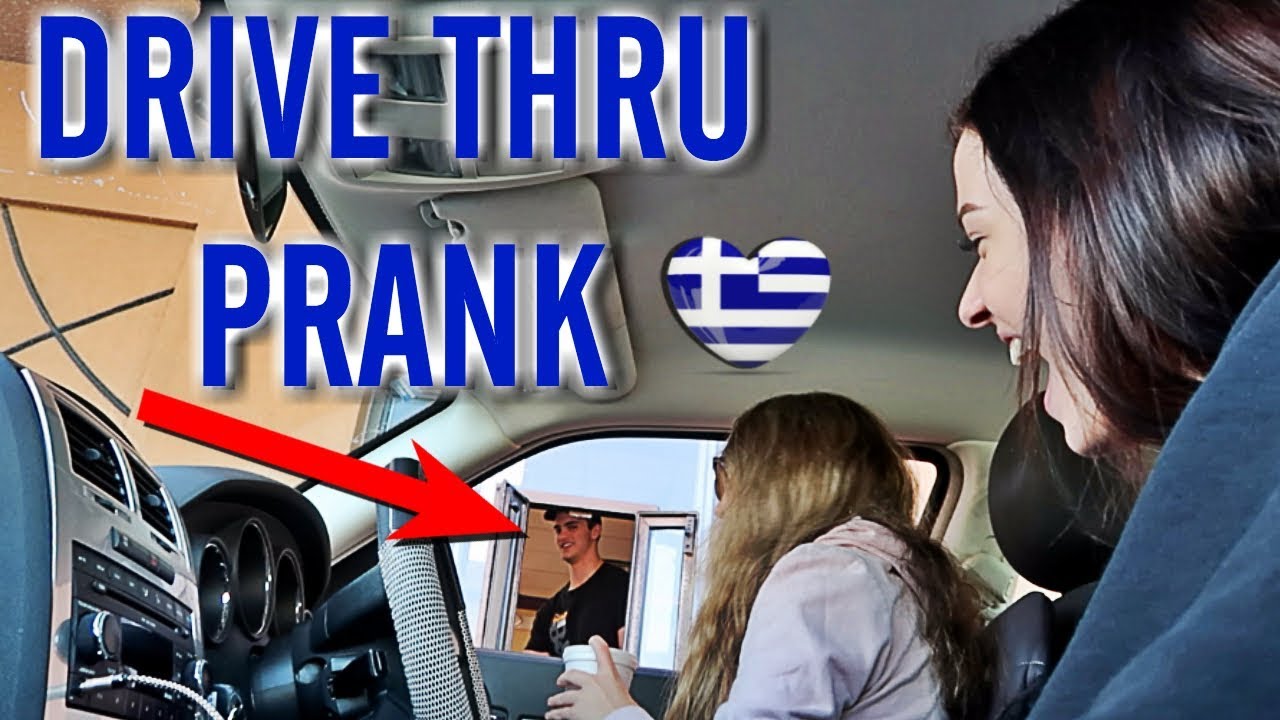 Speaking Only Greek to Drive Thru Workers! Drive Thru Prank - YouTube