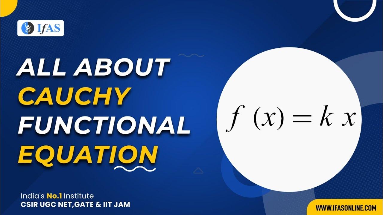 All About Cauchy Functional Equation | CSIR NET DEC 2023 & GATE 2024 - YouTube