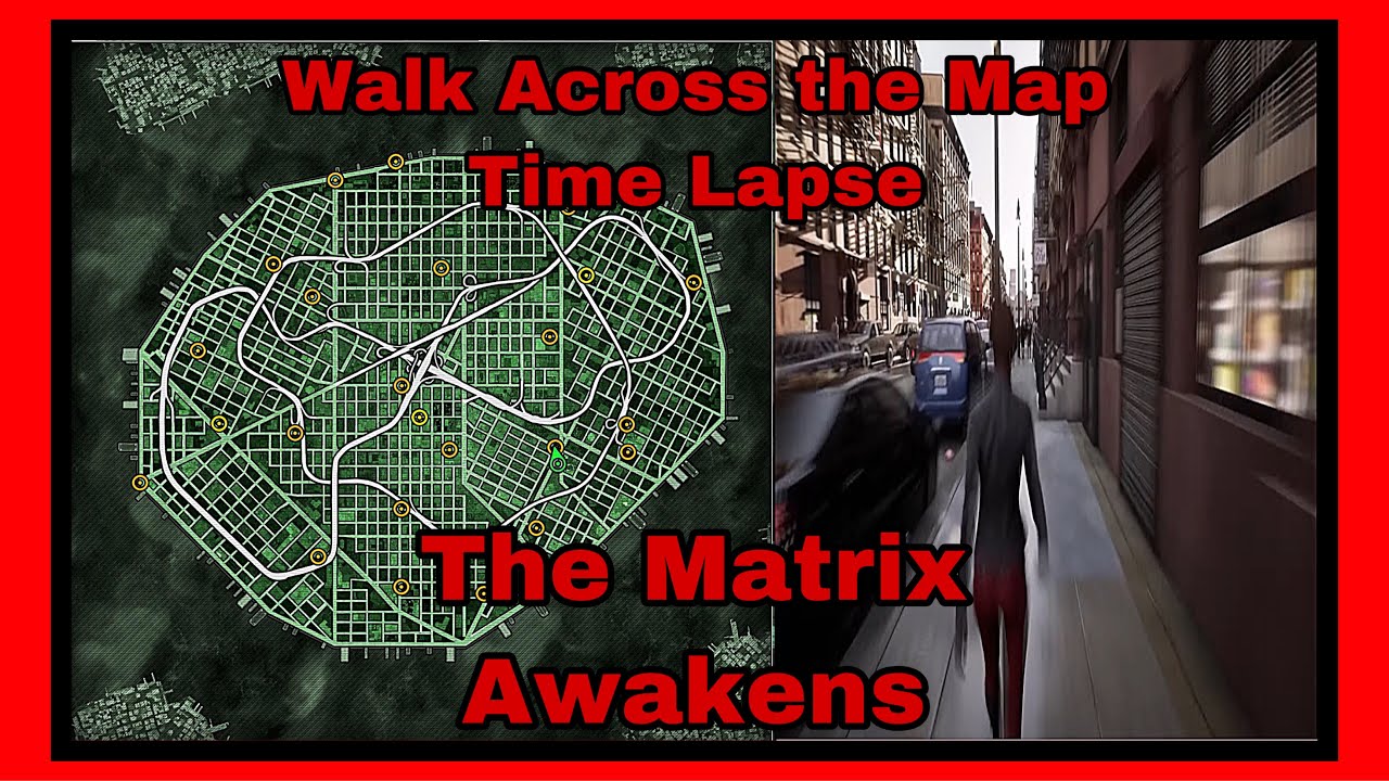 Walk Across the Map Time Lapse| The Matrix Awakens: Unreal Engine 5 ...