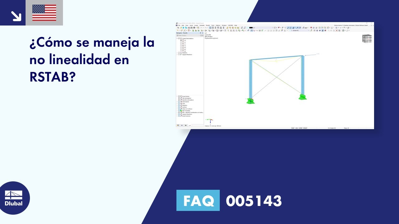 [EN] FAQ 005143 | ¿Cómo se maneja la no linealidad en RSTAB? - YouTube