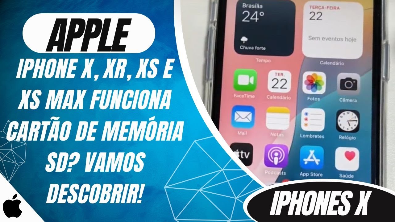 iPhone X, XR, XS e XS MAX Funciona cartão de memória SD? Vamos ...