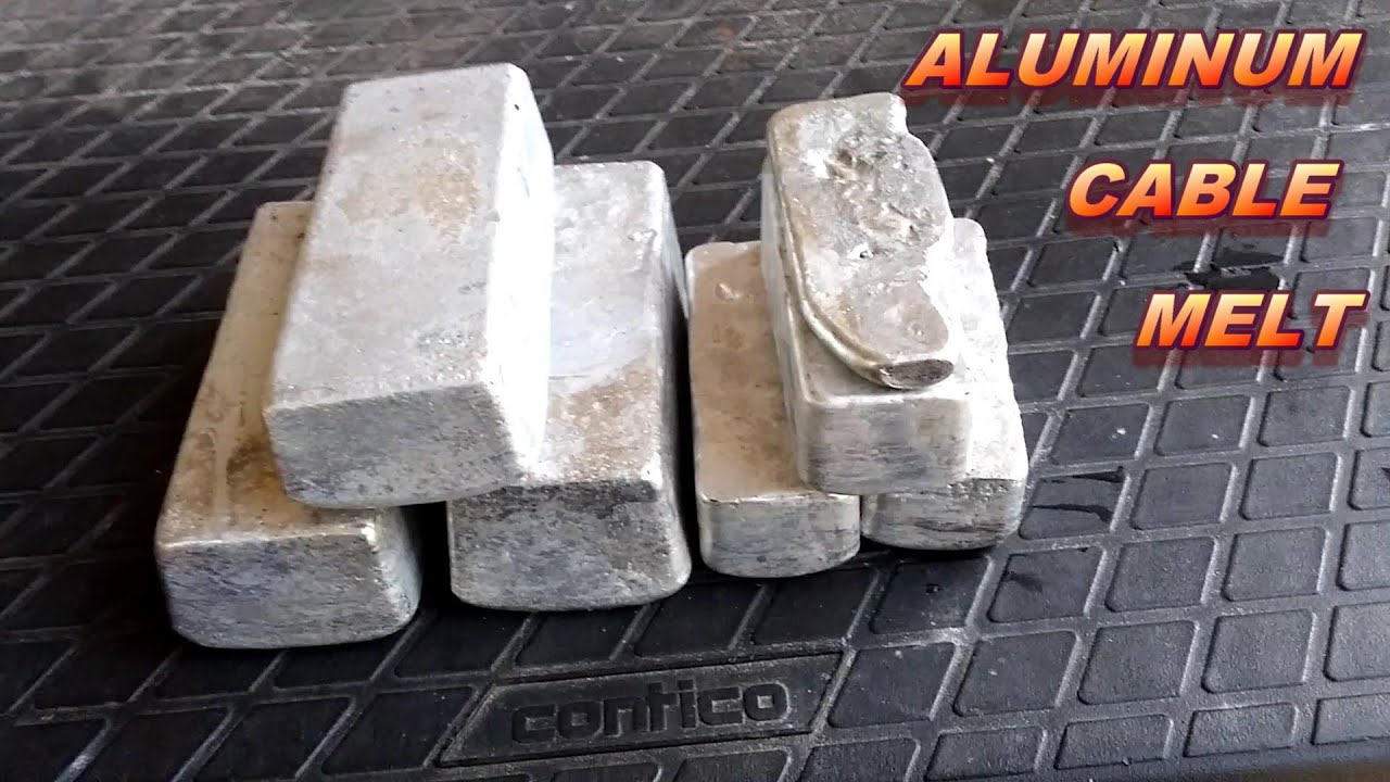 Trash to Treasure!! Melting Aluminum Power Cables!! - YouTube