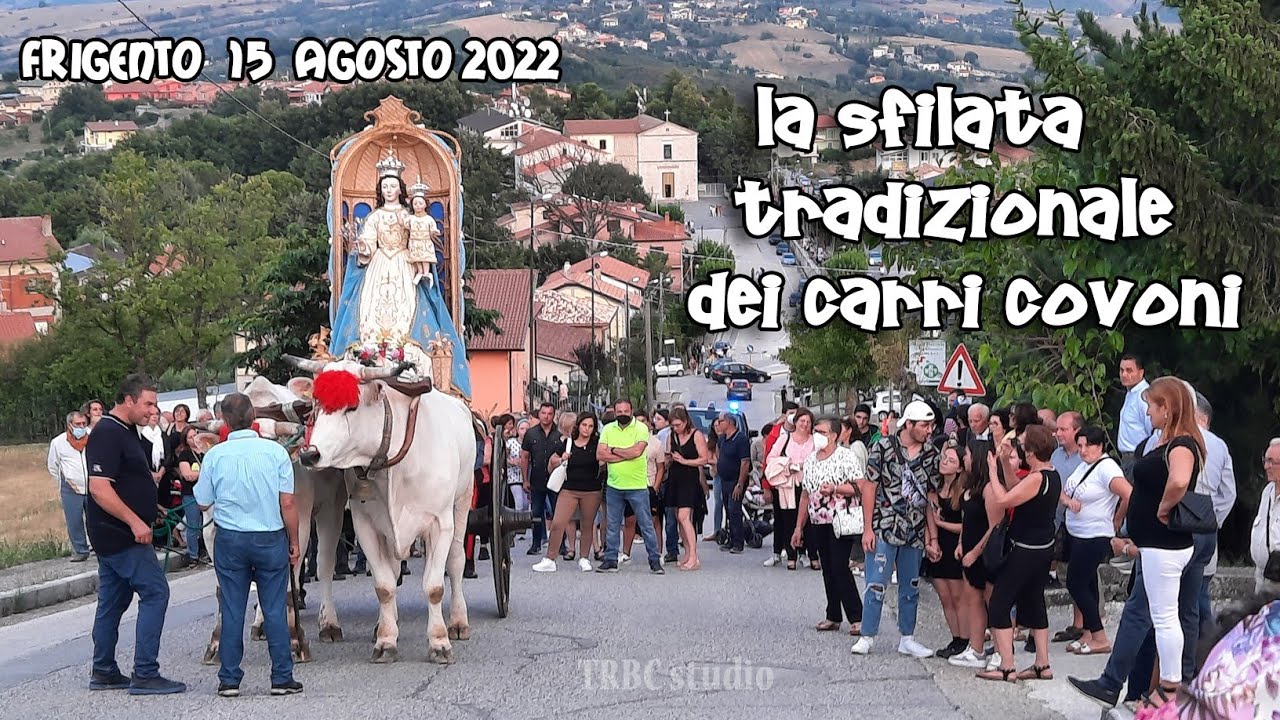 La Tirata dei Carri Covoni - Frigento 15 Agosto 2022 - YouTube