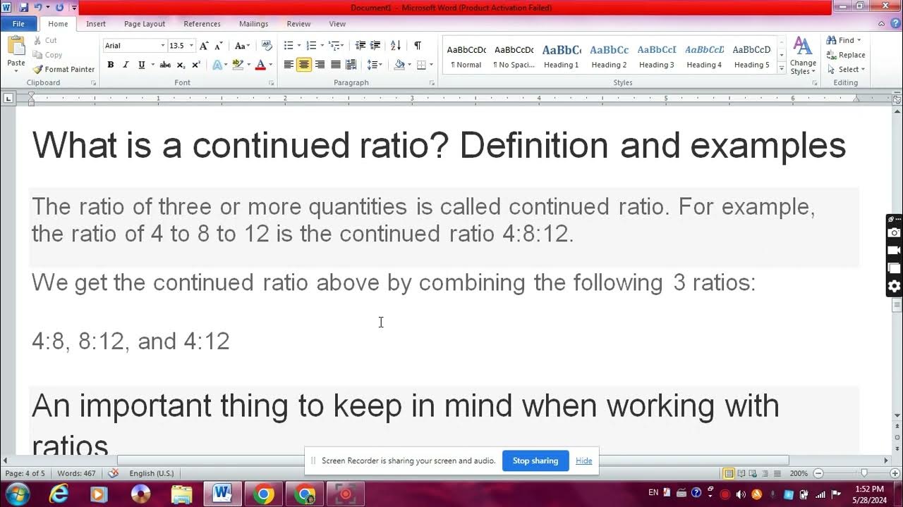 GED Math (ratio) - YouTube
