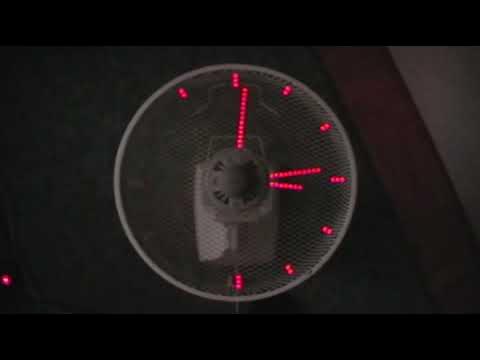 Analog Propeller Clock in Action Controlled by Arduino - YouTube