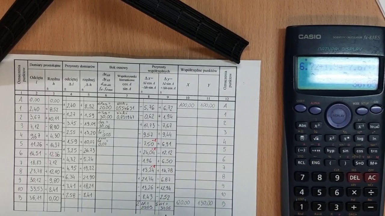 Metoda ortogonalna 6. Dziennik obliczeniowy cz. 3. - YouTube