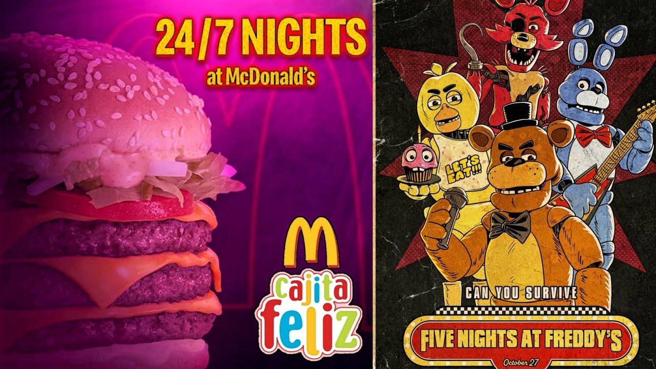 Promo McDonalds🍔 FIVE NIGHTS AT FREDDY'S🐻 Anunciada en sus redes ...