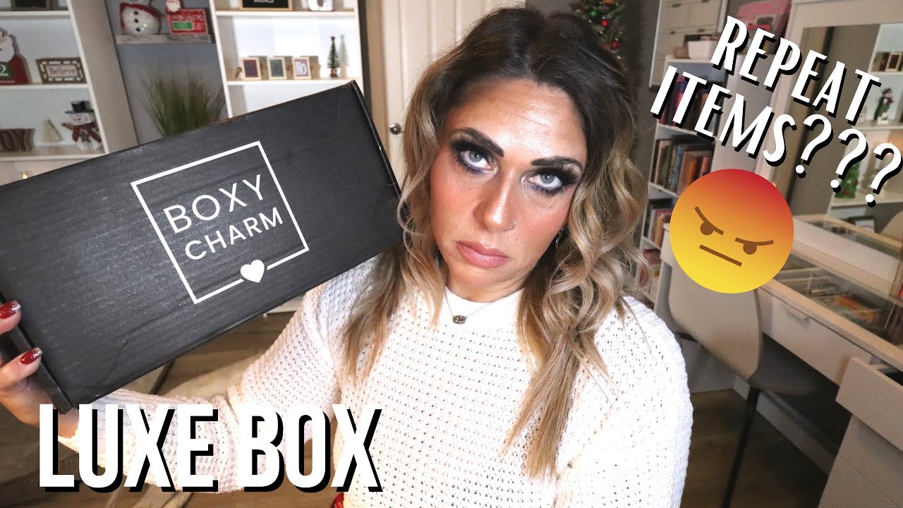 BOXY LUXE UNBOXING - WORST LUXE BOX FULL OF REPEAT ITEMS!! - DECEMBER 2022 BEAUTY SUBSCRIPTION ...