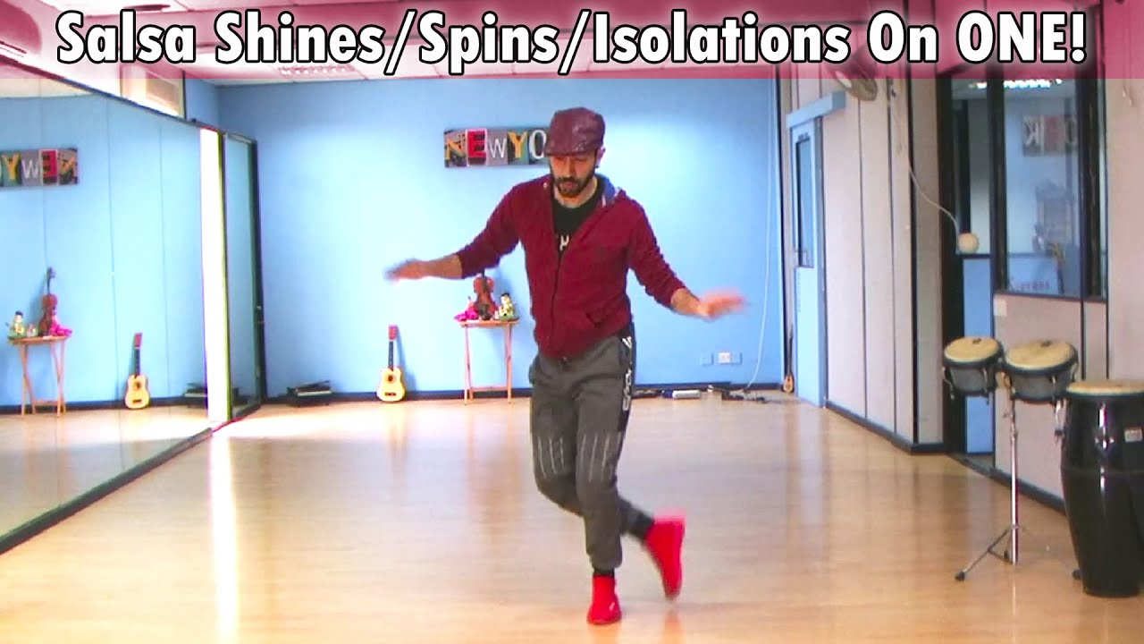 Salsa: Intermediate Footwork/Spins & Isolations~ + *LESSON* (On1) - YouTube