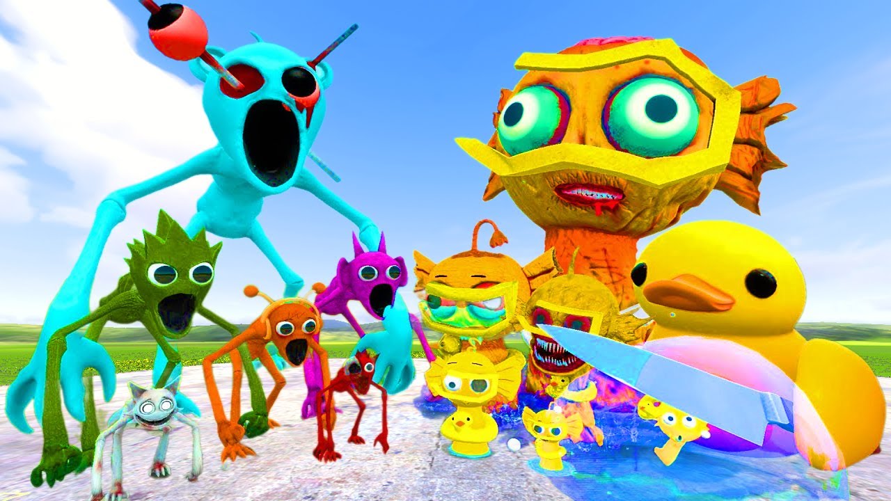 ALL BAILEY SPRUNKI FAMILY VS ALL SPRUNKI POPPY PLAYTIME CHAPTER 4 In ...