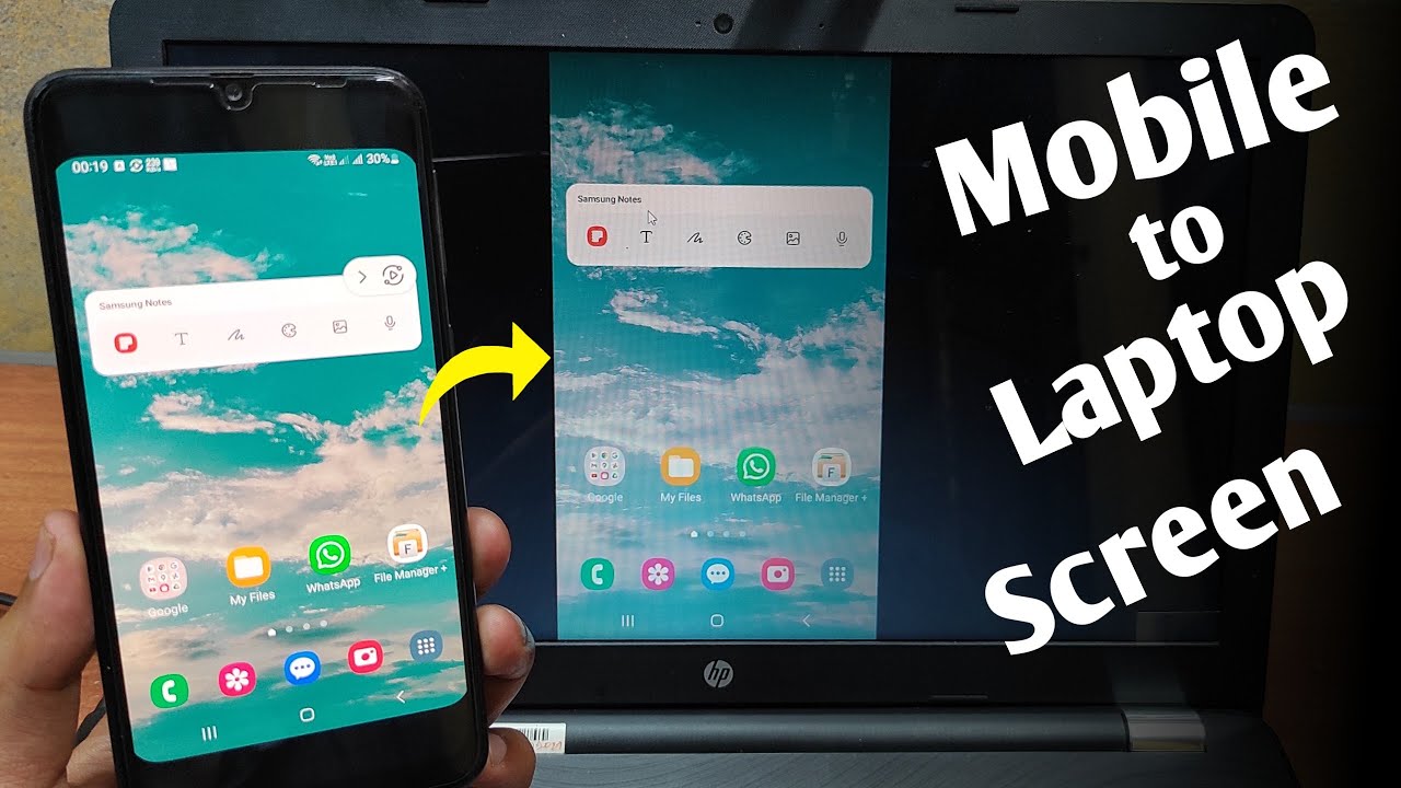 How to Share Screen Mobile to Laptop Windows 11 & 10 - YouTube