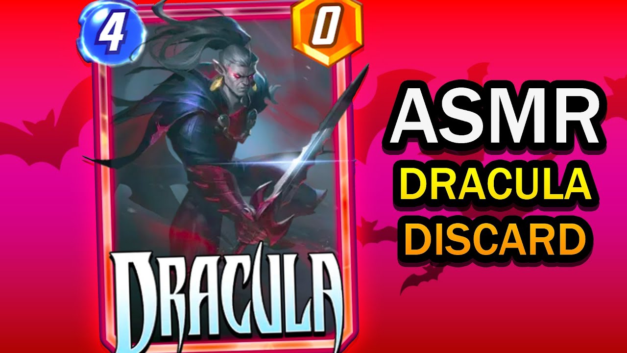 Lofi, Hand Sounds & Whispering: ASMR Dracula Discard Deck Marvel Snap ...